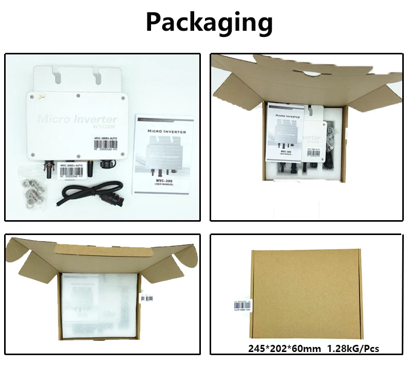 New Generation Solar Smart Micro Inverter Wvc-300w On Grid Tie Micro ...