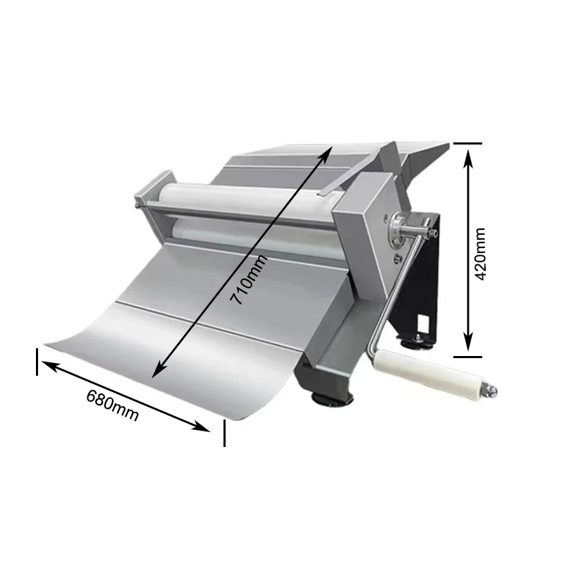 Small Countertop 15 Inch Manual Croissant Roller Sheeter Machine 0.5 ...