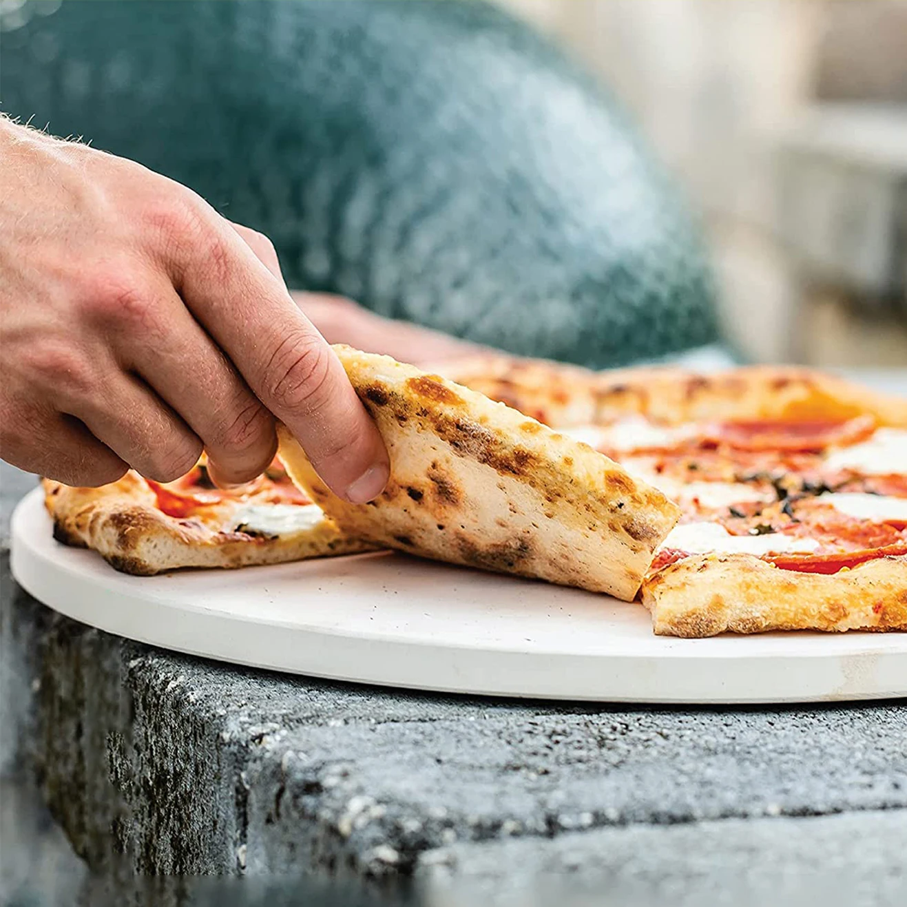 13 Inch Round Baking Stone,Thermal Shock Resistant,Ideal For Making ...