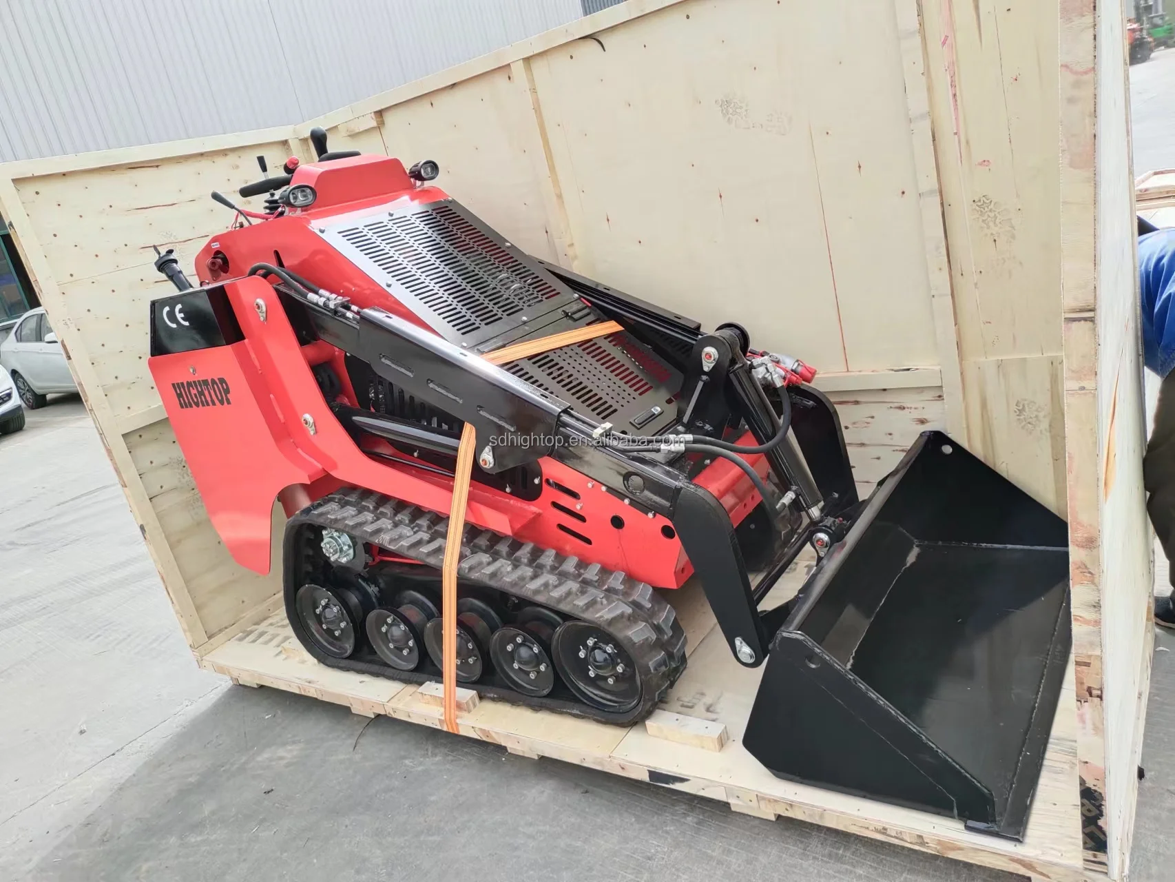 Htv1000 Mini Skid Steer Diesel Loader Minicargador Epa Engine Compact ...