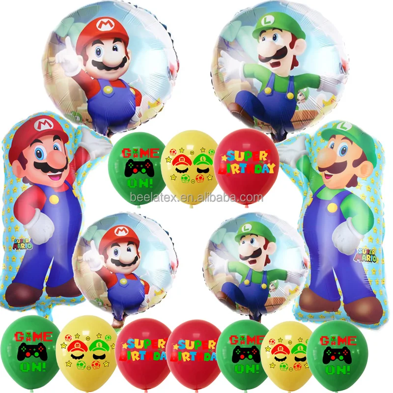 Mario Balloons Mario And Luigi Foil Balloon Cartoon Character Balloons ...