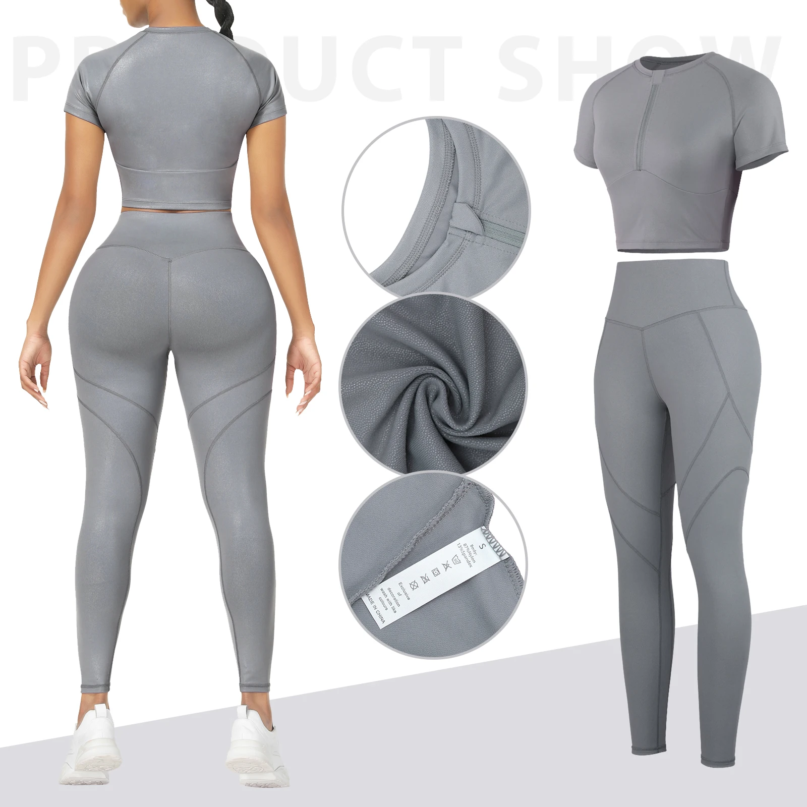 WAISTDEAR Better Women Seamless Workout Sets Gym Wear Yoga Fitness Set Women Seamless Workout ...