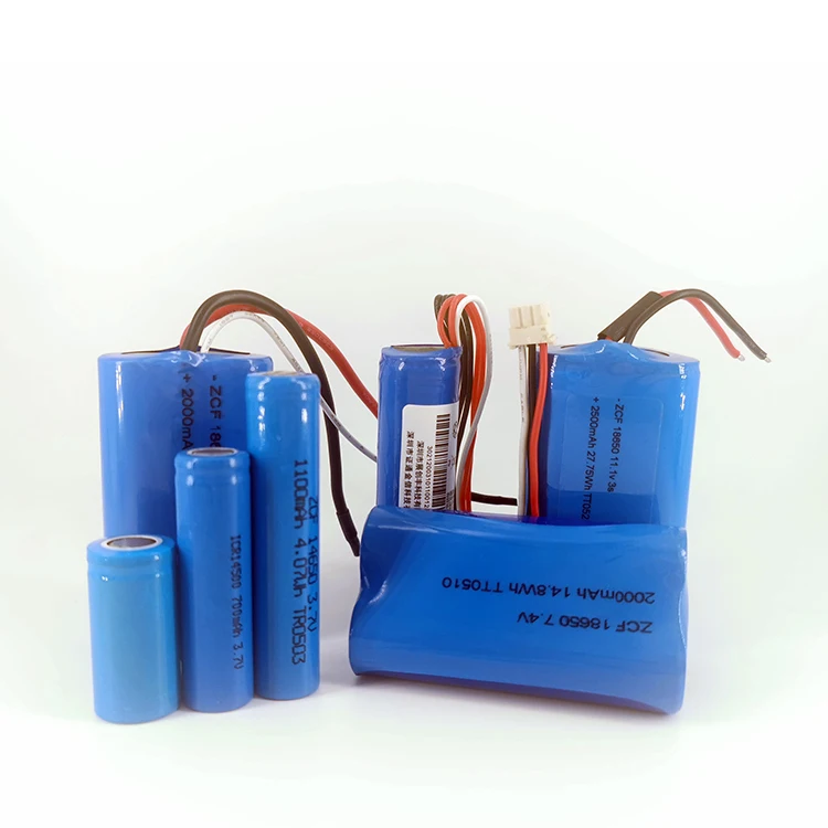 Cylindrical Rechargeable Icr14650 Battery Cell Li-ion 3.7v Battery Pack ...