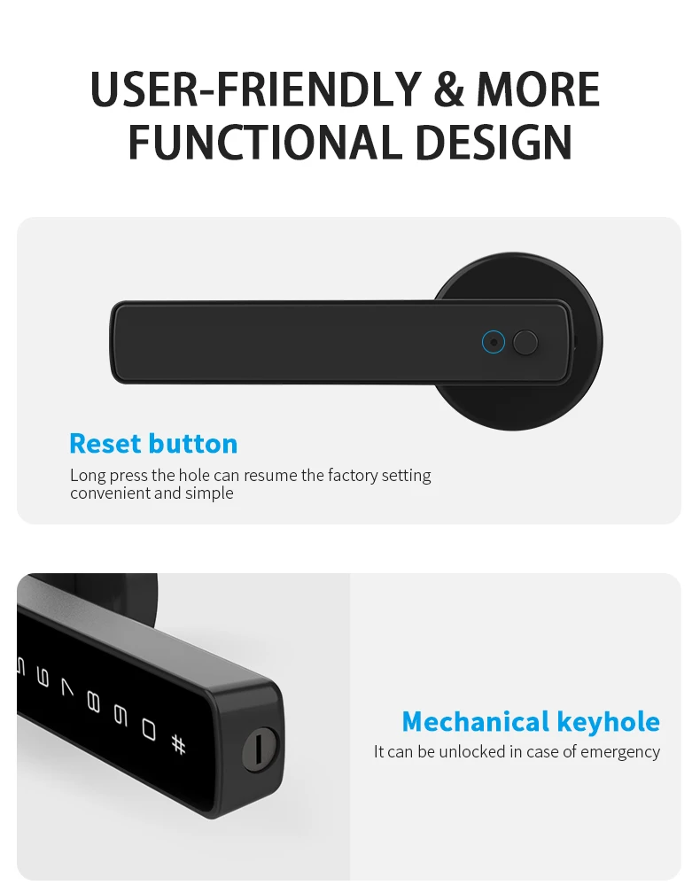 Tuya Ttlock App Biometric Fingerprint Door Lock Password Wifi ...