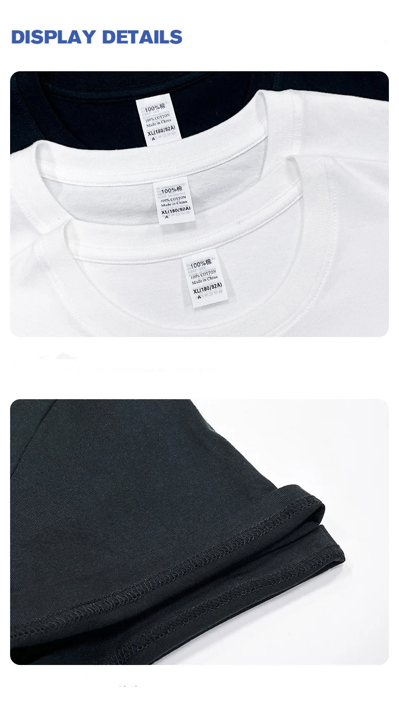 Wholesale 180g Pure Color 100% Cotton T-Shirts with Custom Logo