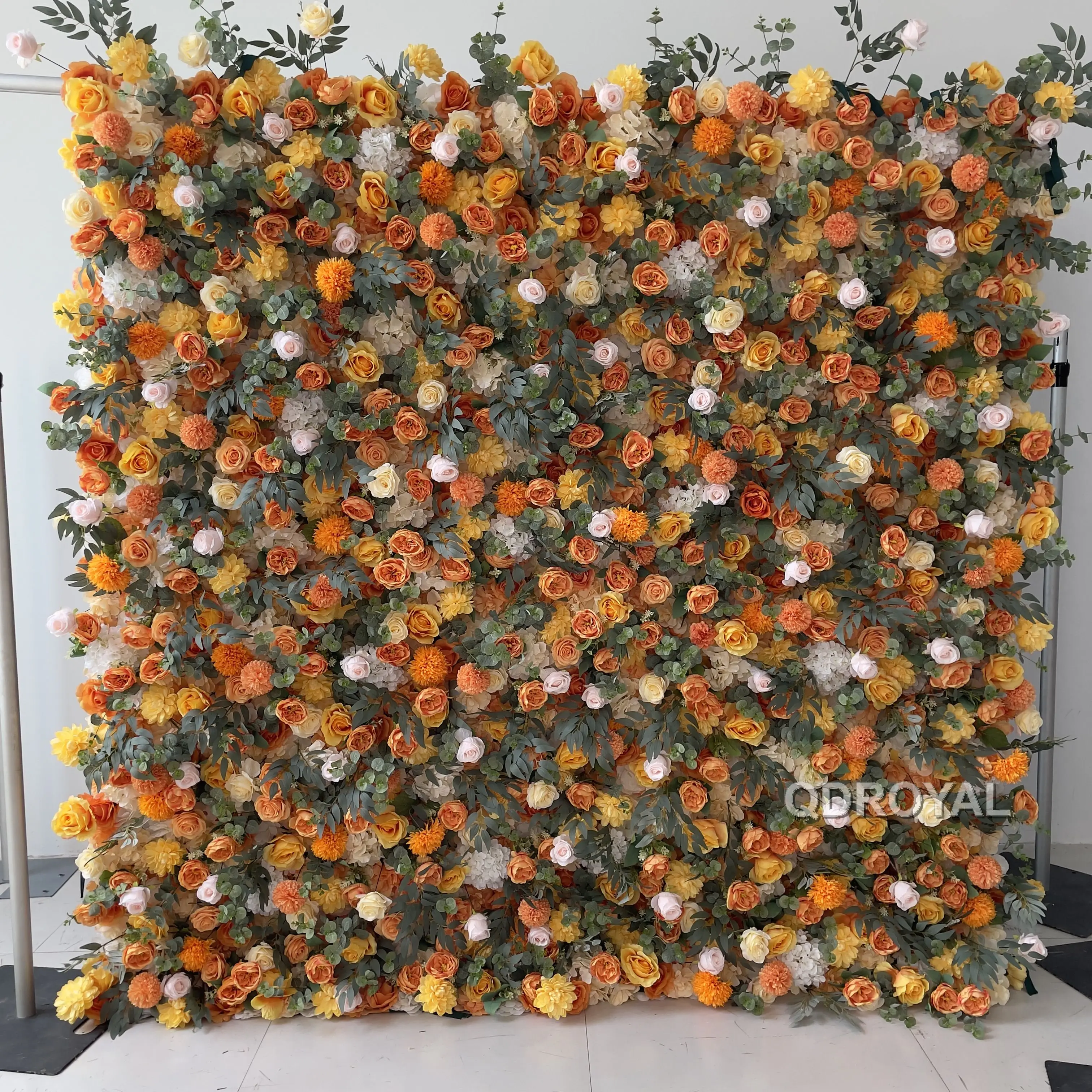Custom Flowerwall 5d 3d White Roll up Cloth for Weddings