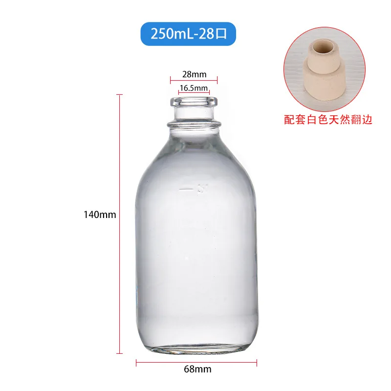 Medium Borosilicate Saline Injection Glass Bottle 50ml 100ml 250ml ...