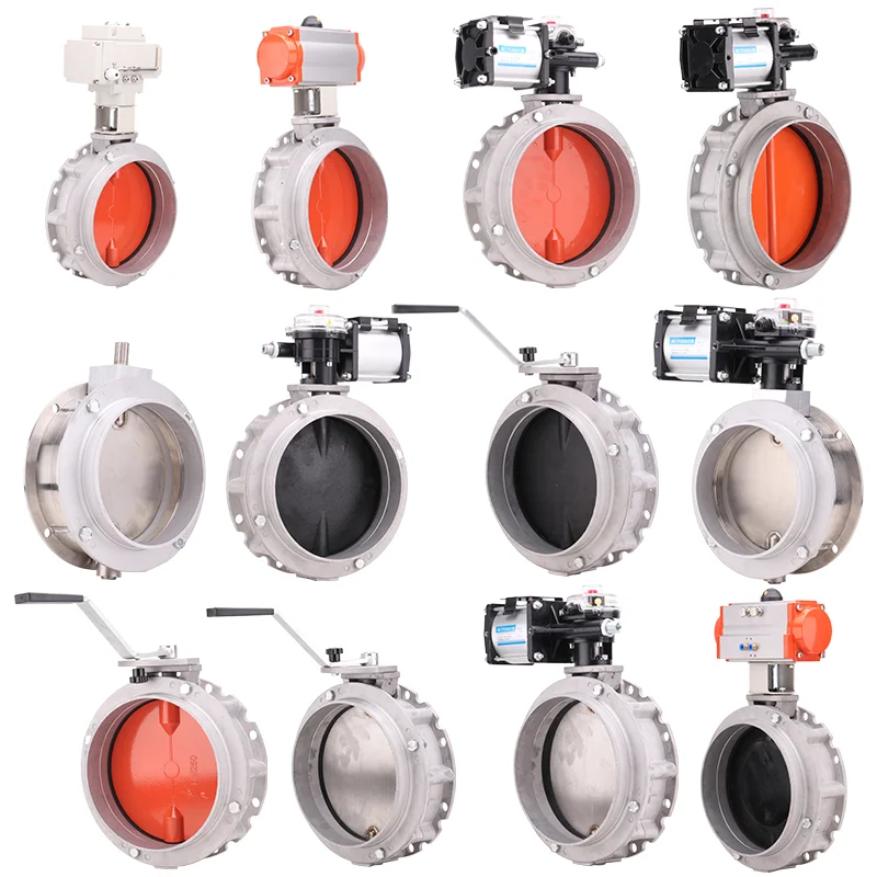 Vfs Butterfly Valve Series V1fs V2fs Single Flange Dn100-dn600 ...