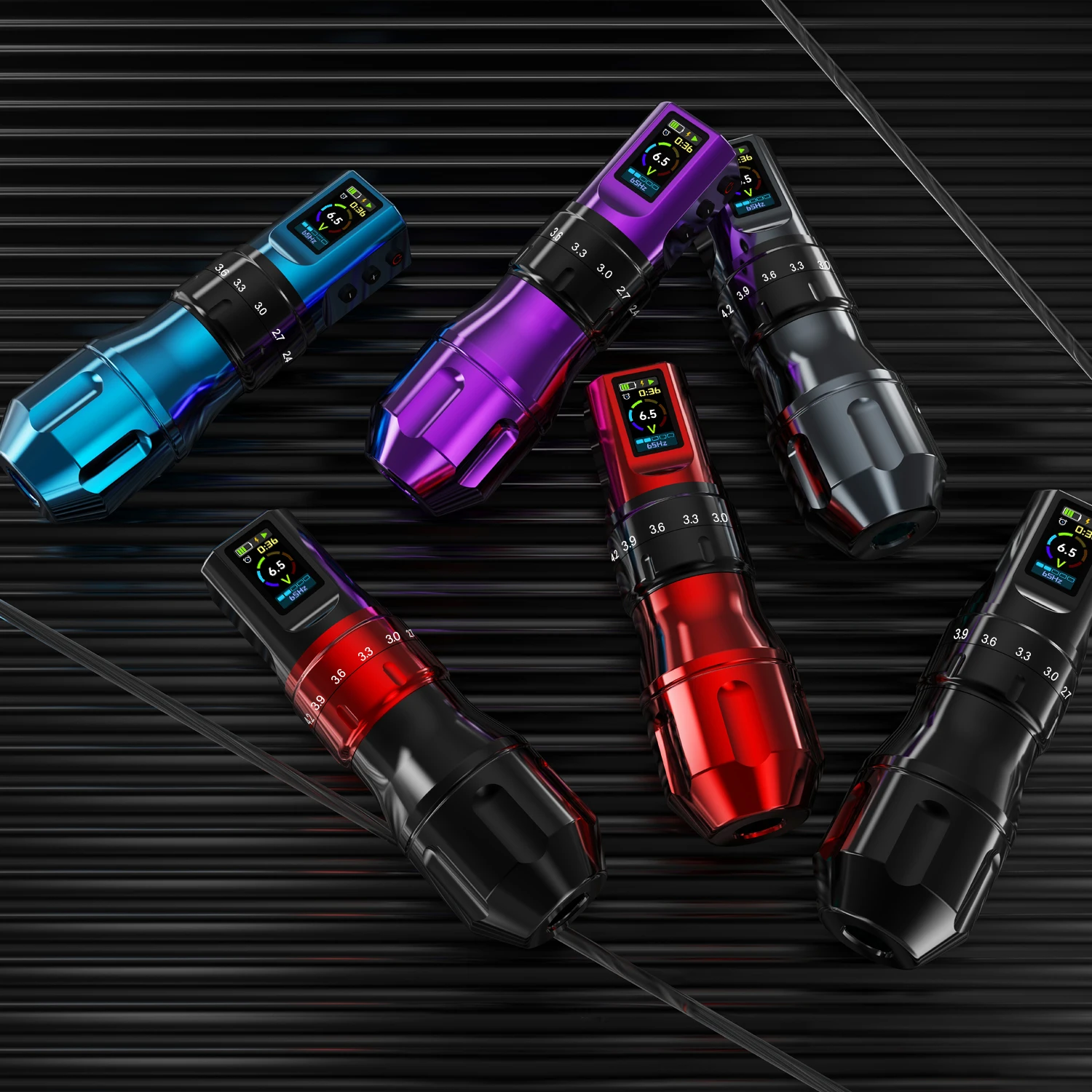 Adjustable Stroke 2.4--4.2mm Inkone Prick Wireless Tattoo Pen Powerful ...