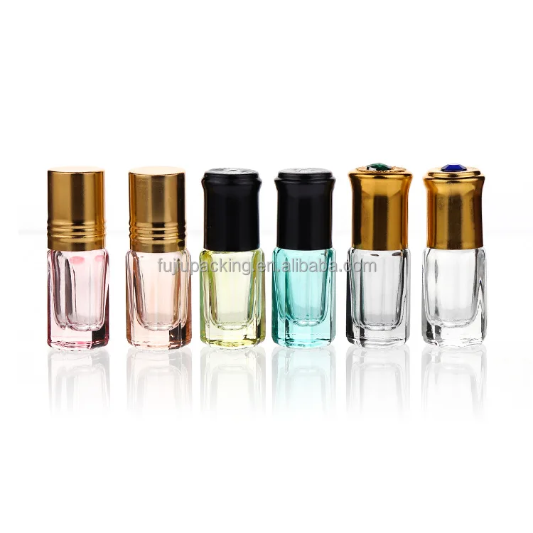 Wholesale Empty Oud Attar Bottle Gold Sliver Black 3ml 6ml Luxury Roll ...