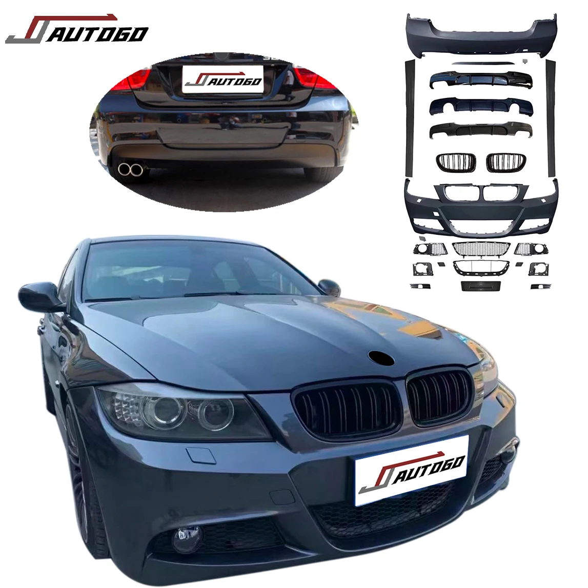 2022 New Design Body Kit For Bmw 3 Series E90 05-12 Update To Mt M-tech ...
