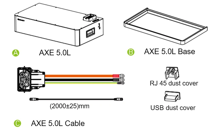 Growatt AXE 5kWh Lithium Battery - Modular, Deep Cycle Energy Storage ...