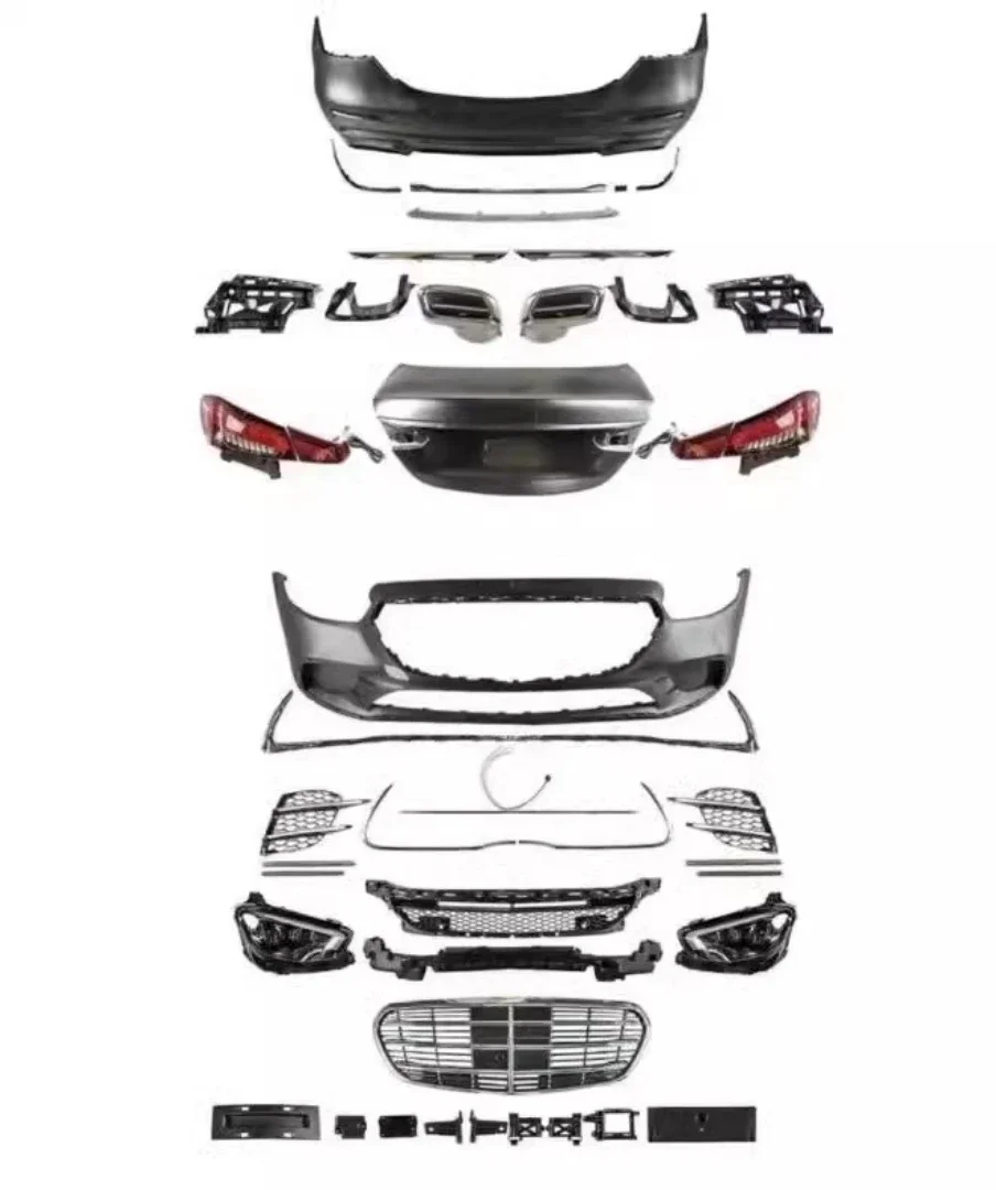 Front Rear Bumper Grill Headlight Taillight Fog Lamp Tail Thraot ...