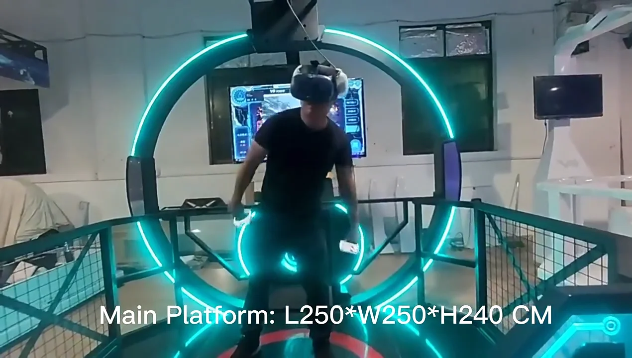 Vr Theme Park Large Space Vr Motion Platform Magic Space Walk Shooting ...