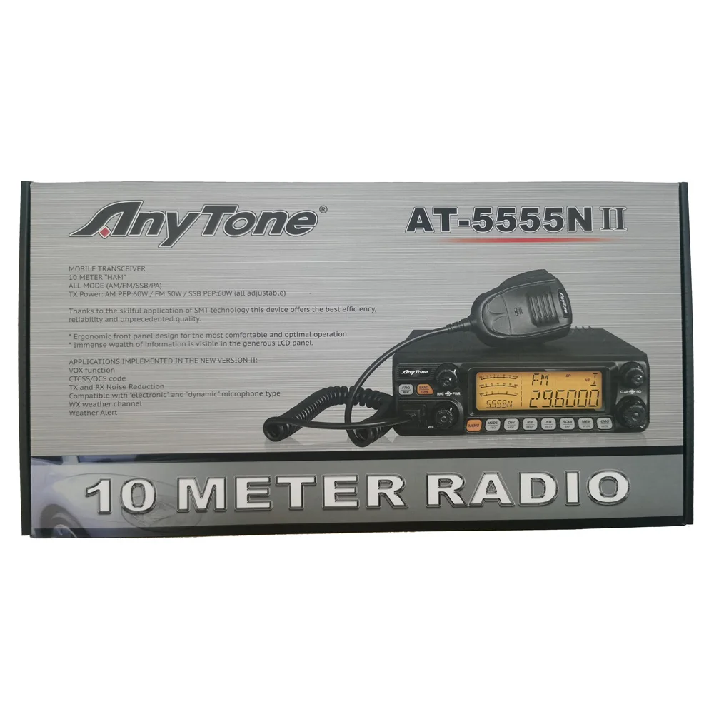 Anytone At-5555n Ii 28.000-29.700mhz 60w Am/fm/ssb 10 Meter Radio Long Range Cb Radio Vehicle ...