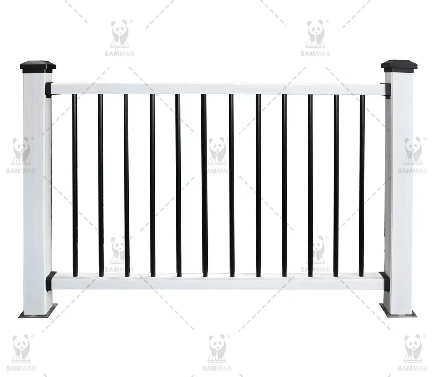 Eco-friendly Integrated Wpc Balustrade Outdoor Garden Porch Stair Deck ...