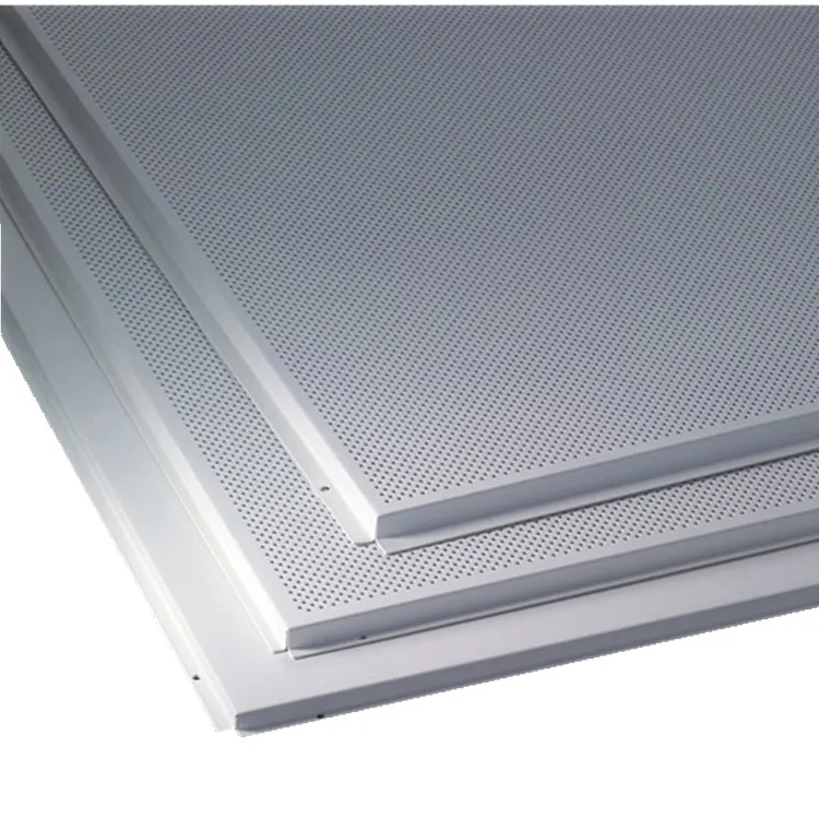 Sound Absorbing Suspended Metal Ceiling Board Decorative Aluminum ...