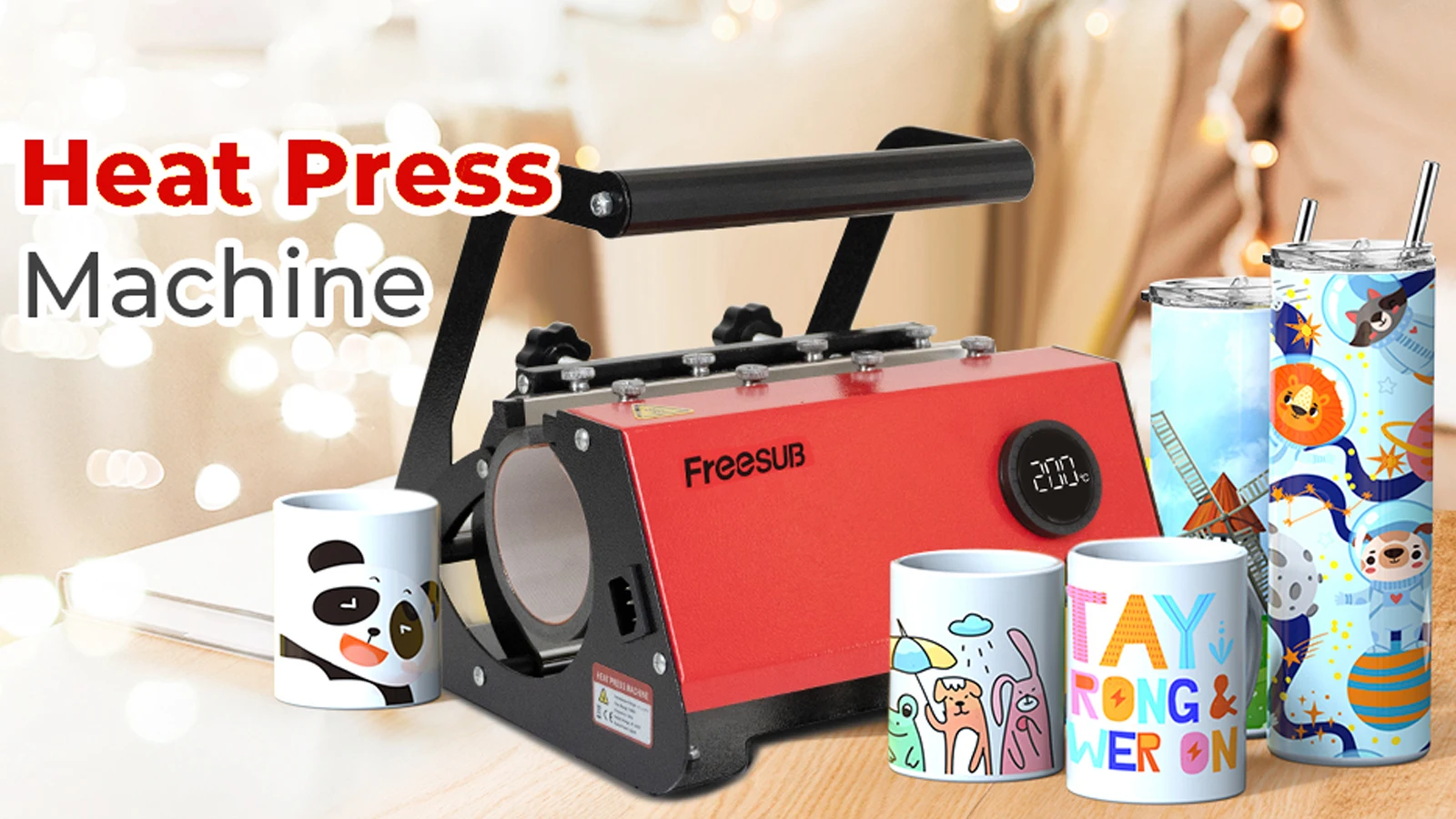 Freesub New Arrival Mug Sublimation Machine 20oz 30oz Tumbler Heat ...