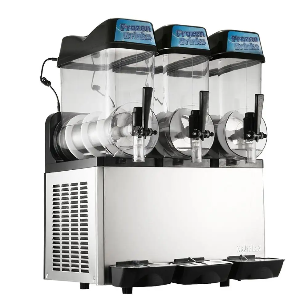 Commercial Full Automatic 3 Tanks Slush Maker - High Efficiency