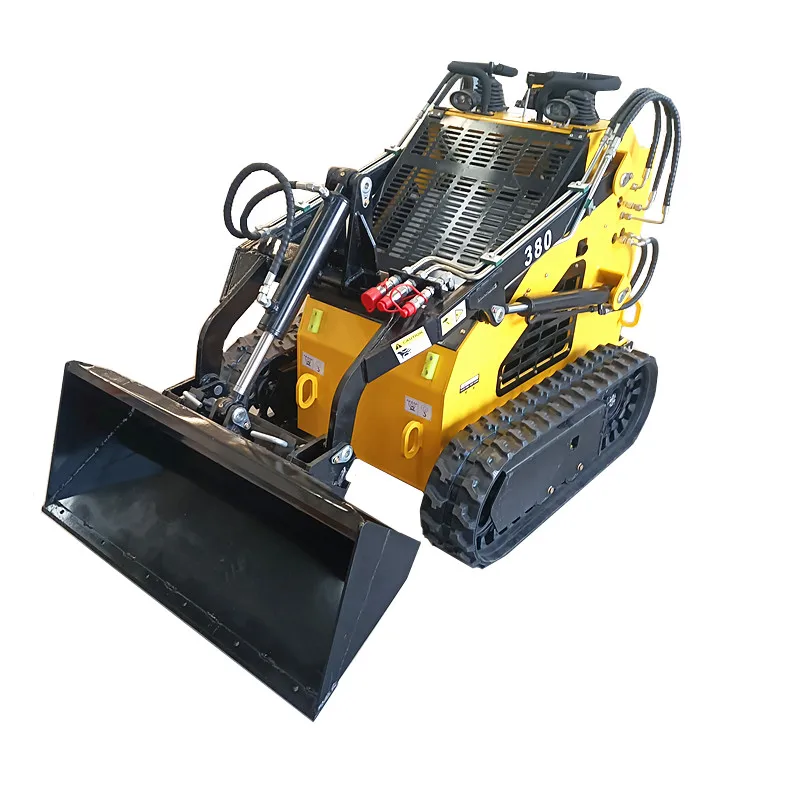 Hightop Triangular Rubber Track Skid Steer Loader Wheel Mini Diesel ...