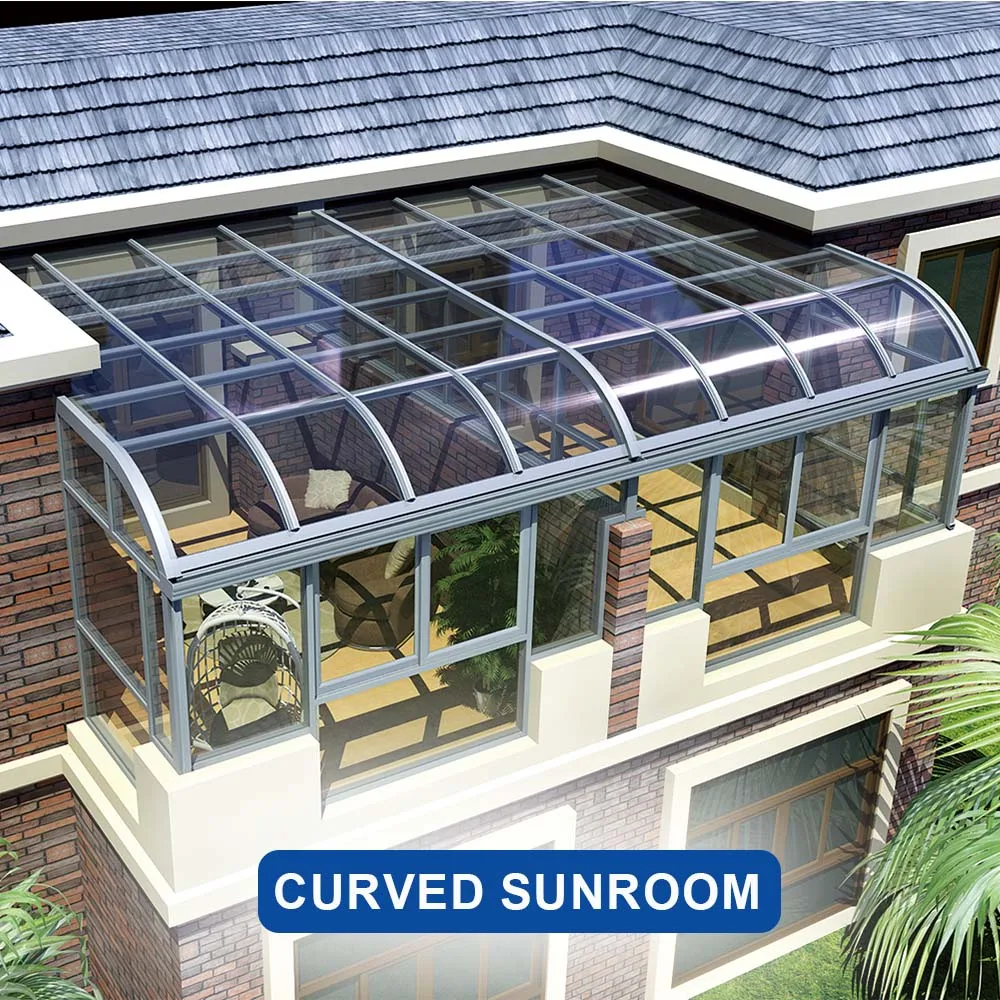 Prefabricated Sun Rooms Flat Roofs Portable Sunroom Aluminum Metal ...