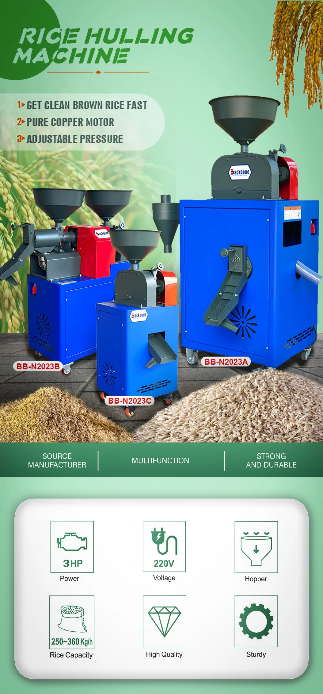 Brown Rice Processing Machine Refined Rice Mill Machine Produced by ...