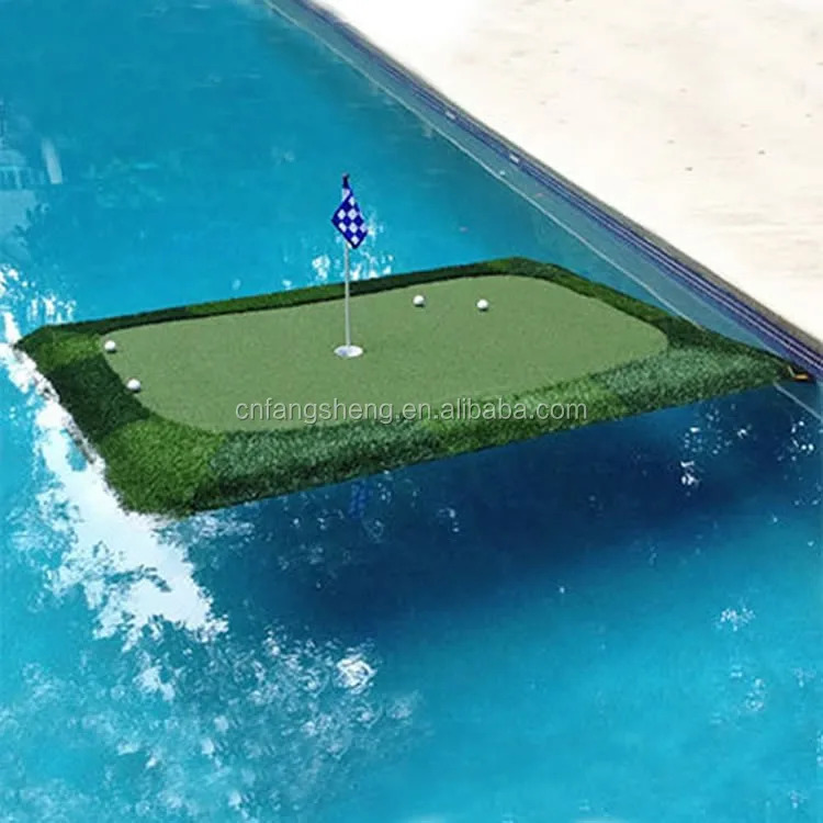 Portable Mini Golf Putting Mat Floating Golf Grass Carpet With ...