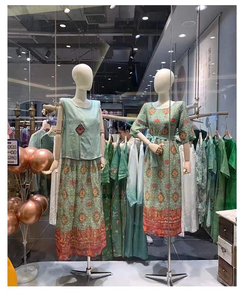 Korean Clothes Store Window Display Stand Half Body Female Model Props ...