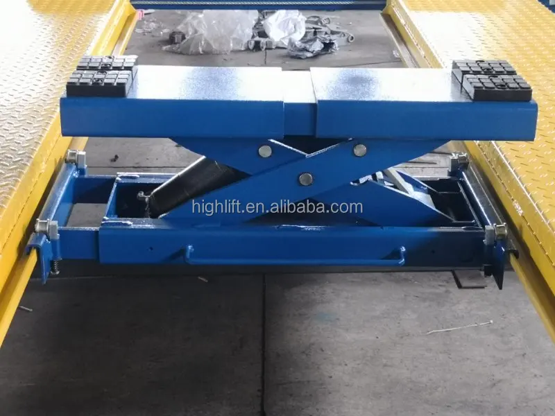 4 Post Hydraulic Car Lift - Highlift YL5000 with Rolling Jack