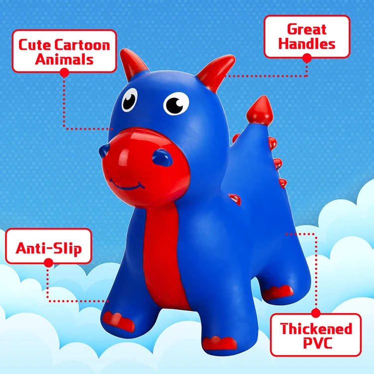 Baby Animal Jumping Hot Sale Child Riding Horse Hoppers Inflatable ...