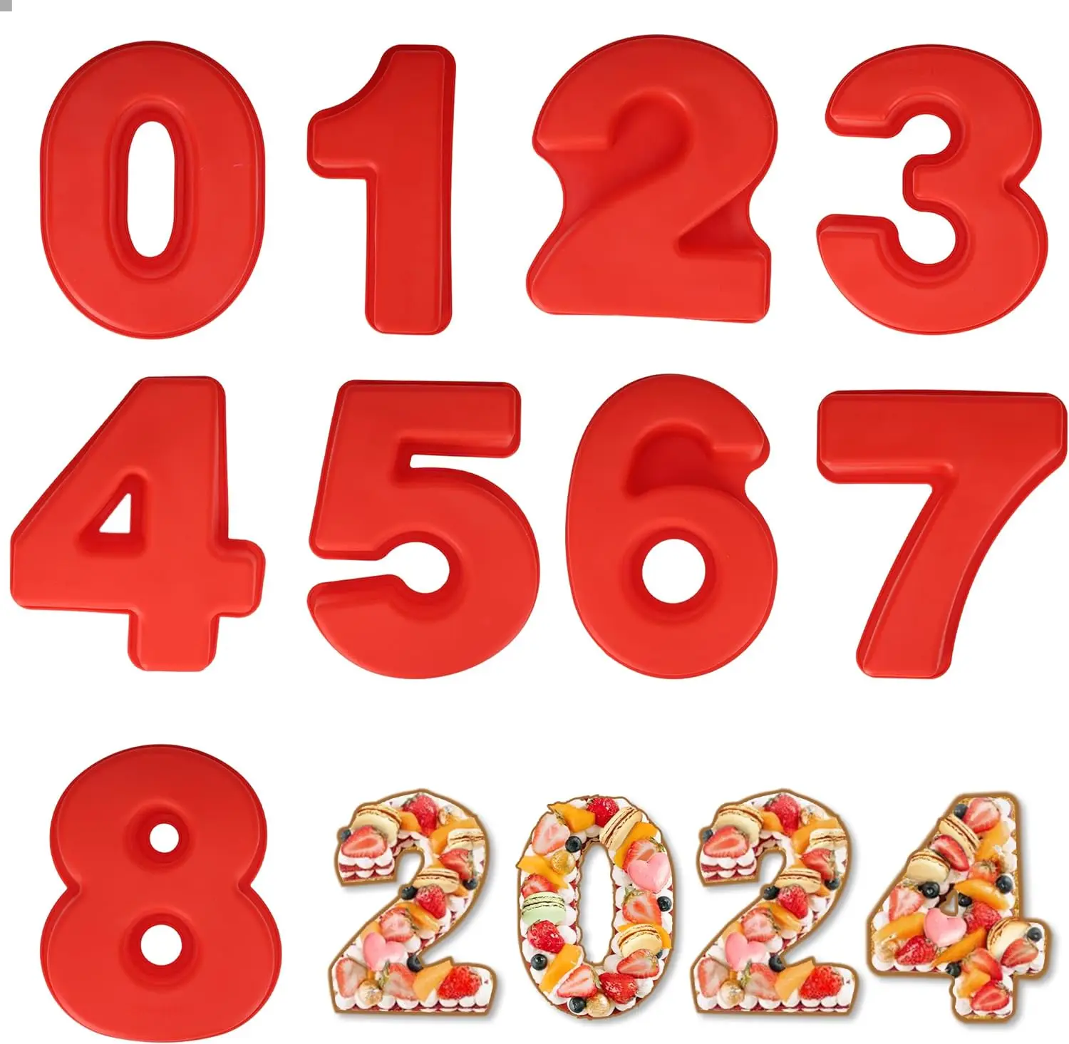 Large Silicone Number Cake Mould - Buy Silicone Number Cake Mould ...