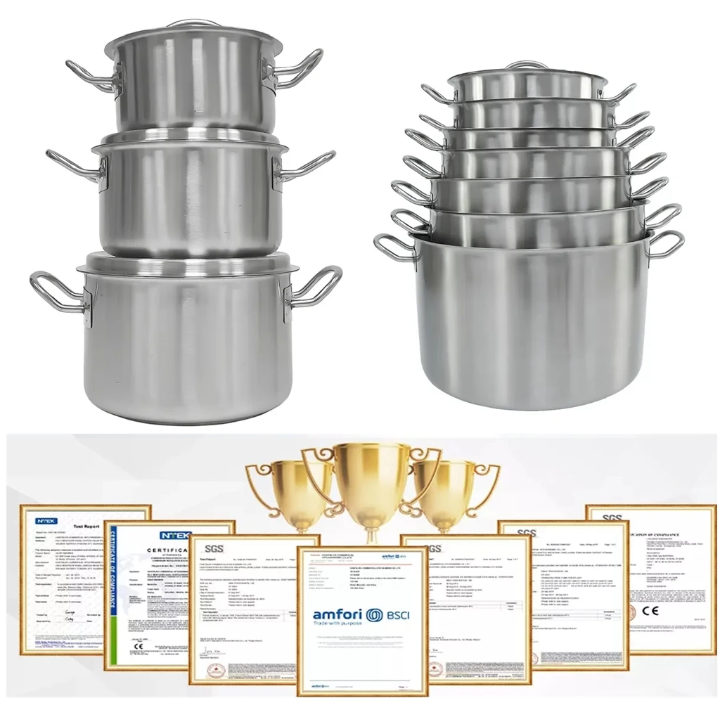 Industrial Kitchen Soup Pots - Durable & Efficient