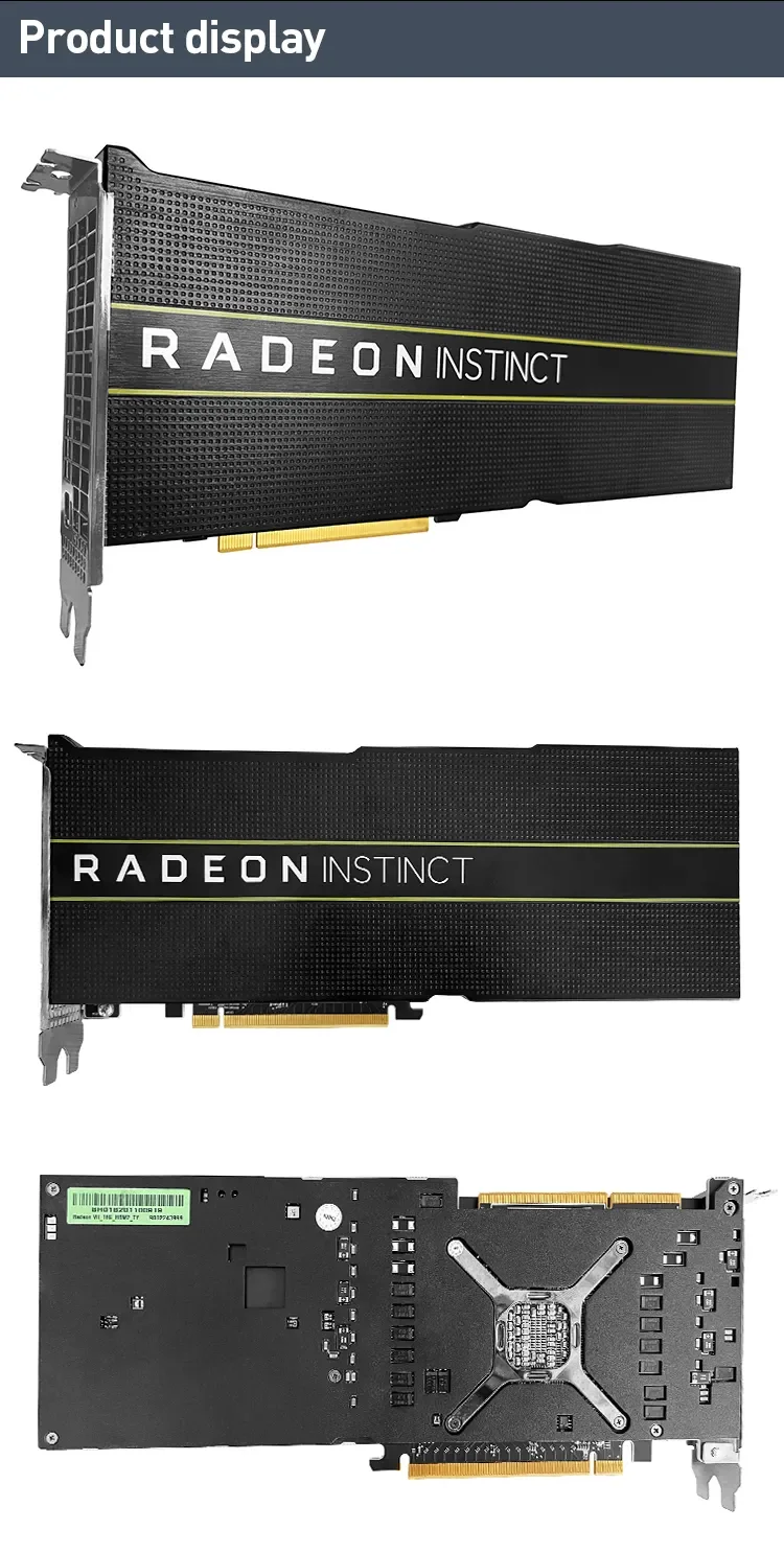 99% New Amd Radeon Vii 16gb Graphic Card 4096bit 8+8pin Interface Mi50 ...