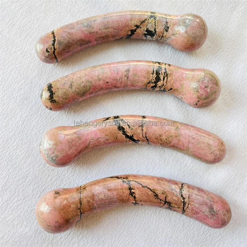 Natural Crystal Wands Yoni Dildo Rhodonite Massage Wand For Women ...