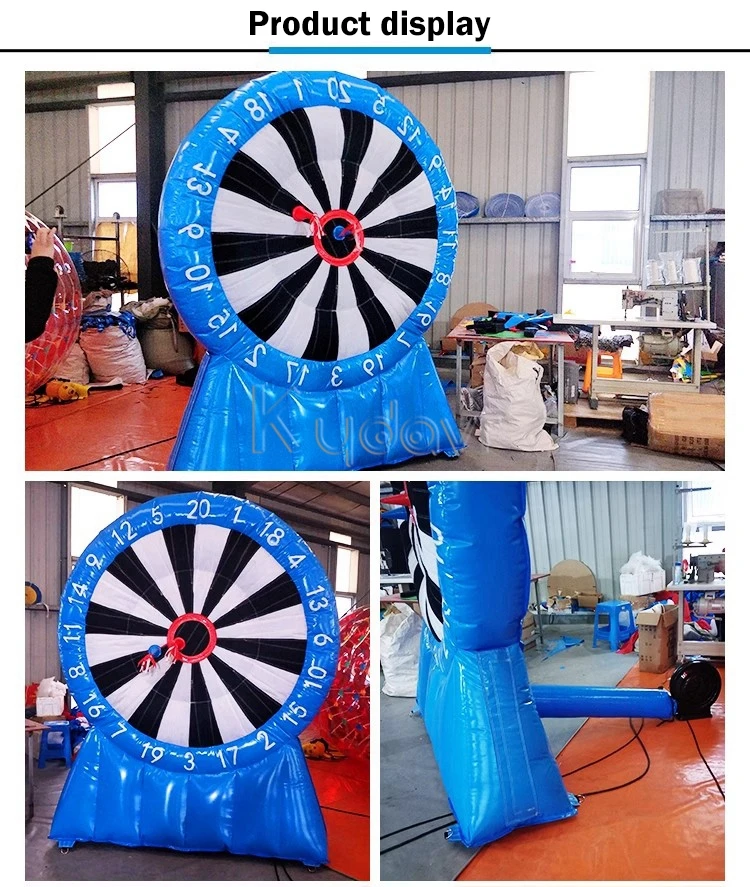 Outdoor Carnival Inflatable Giant Soccer Dart Board Target Game Human ...