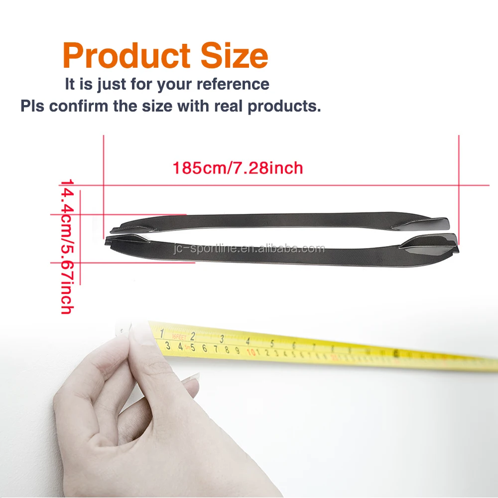 Carbon Fiber F Type Side Skirts Extension for Jaguar F Type (X152) SVR ...