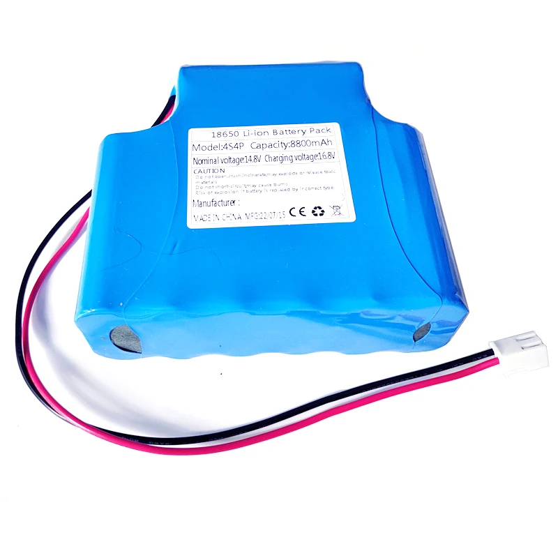 Icr18650-4s4p Li-ion Battery Pack 8800mah 14.8v 8000mah For Chauvet ...