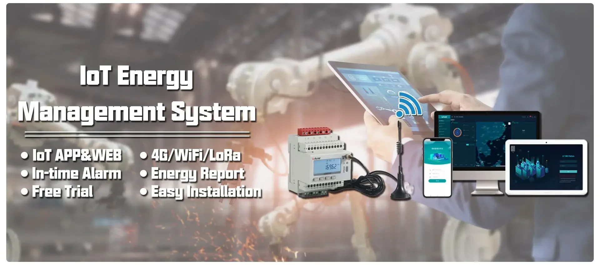 3 Phase Smart Meter ADW300 - Efficient Energy Measurement