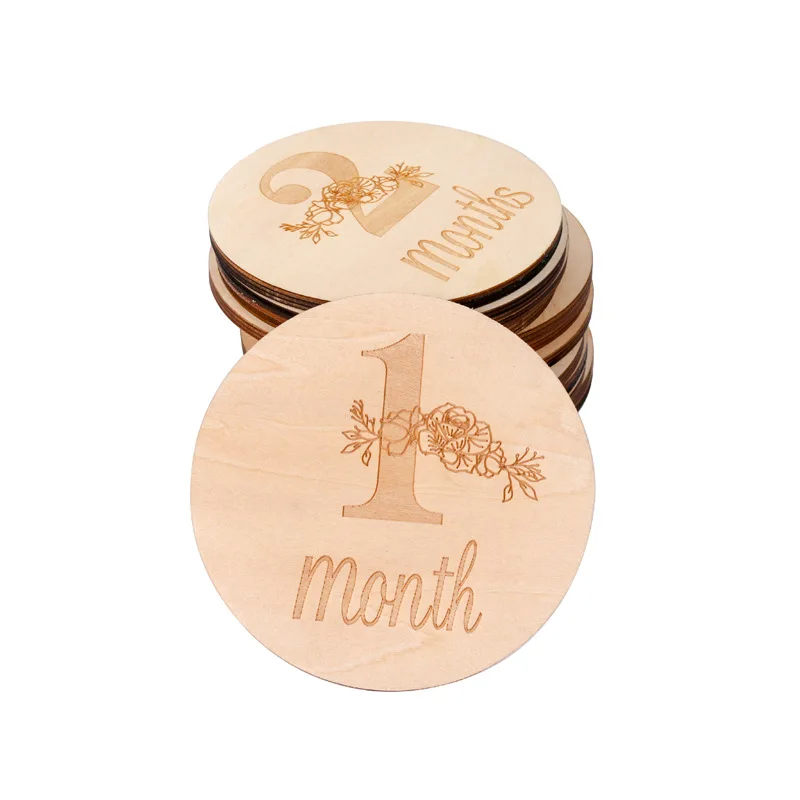 3D Wooden World Map - Customized Milestone Cards for Babies