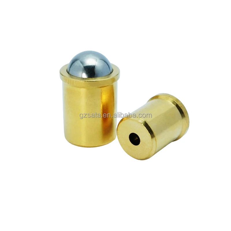 Brass Spring Plungers with Stainless Steel Ball - D3X4 to D12X16