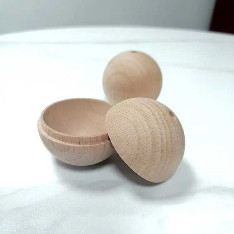 Solid Wood Hollow Wooden Ball Twisted Egg with Holes Wooden Crafts Accessories for Baby Toys Pendant Alibaba
