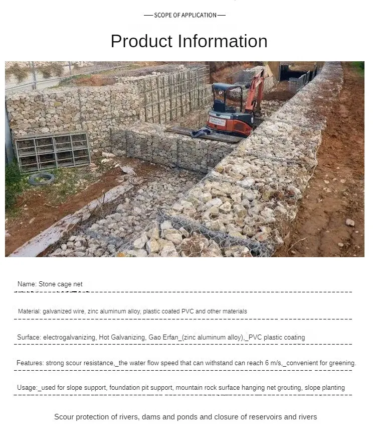 Galvanized Hexagonal Gabion Wire Mesh Gabion Protective Mesh Gabion ...