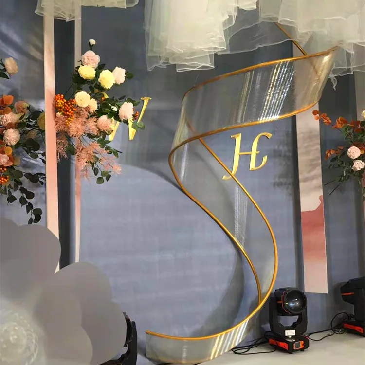 Wedding Props Spiral Free Curve Ceiling Decoration Sunshine Panel ...