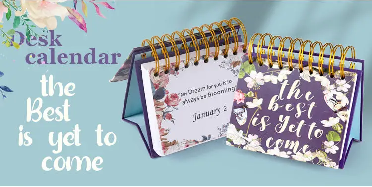 Custom Desk Calendar - Flip 365 Day Inspirational Calendar