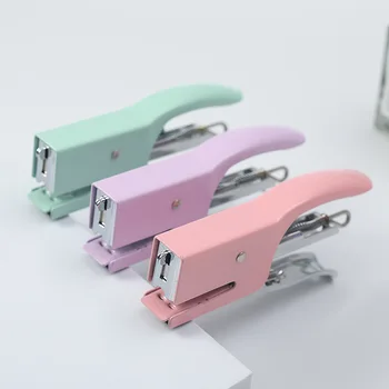 Maxery Macaron Color Metal Hand Stapler No.10 Labor-saving Takeaway ...