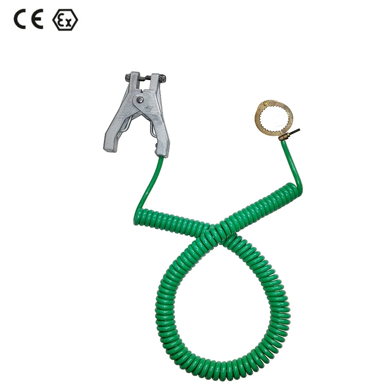 ATEX Approved Grounding Assembly Earth Clamp Pipe Clamp with 4m Green ...