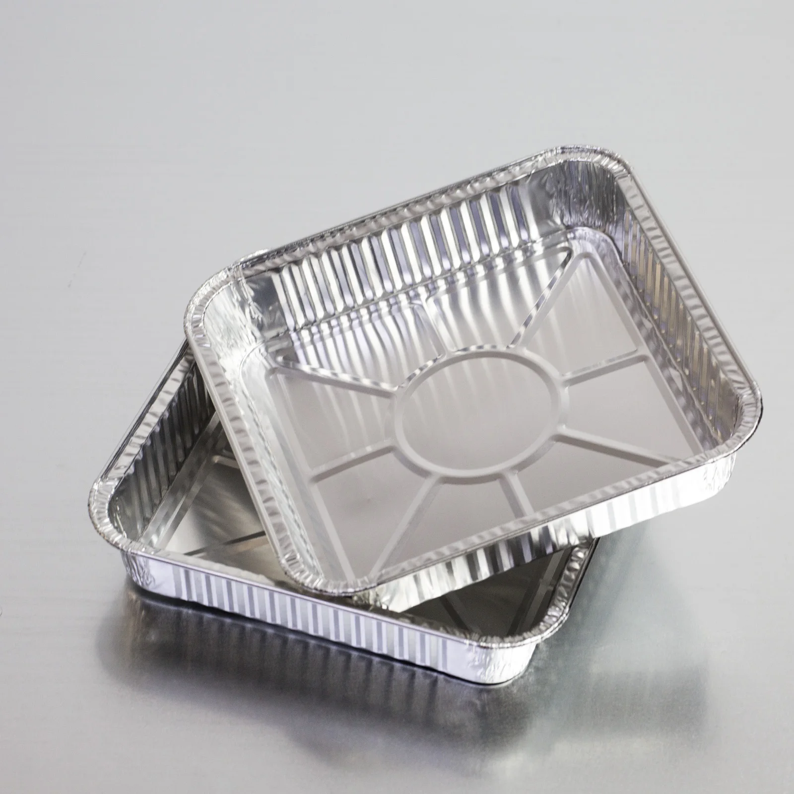 Disposable Food Packing Aluminum Foil Container Carry Out Square Baking ...