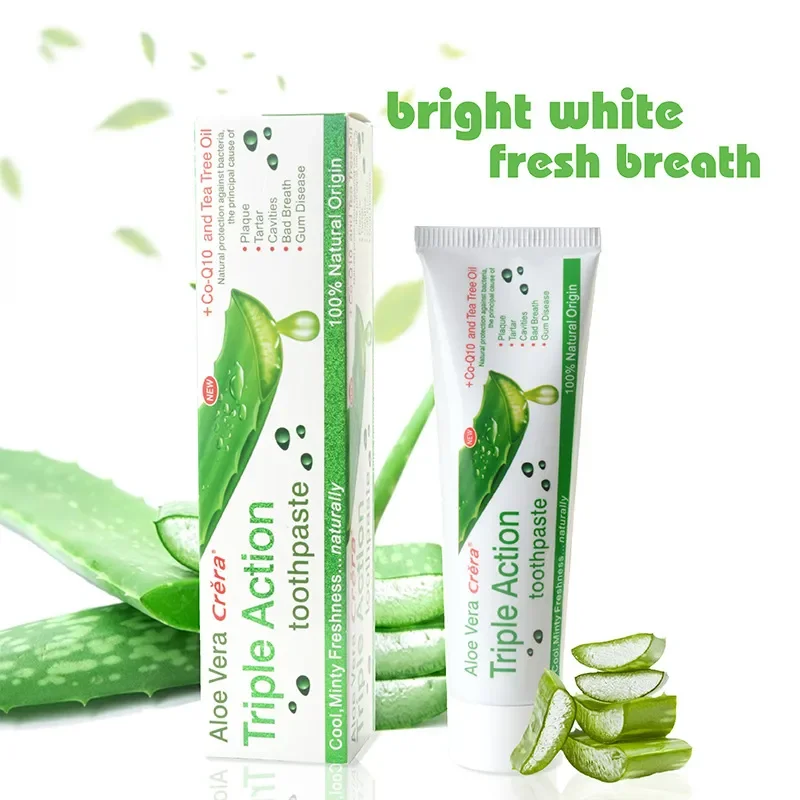 Oem Sales Aloe Vera Toothpaste,Crystal Paste,Triple Action,Fresh Mouth ...