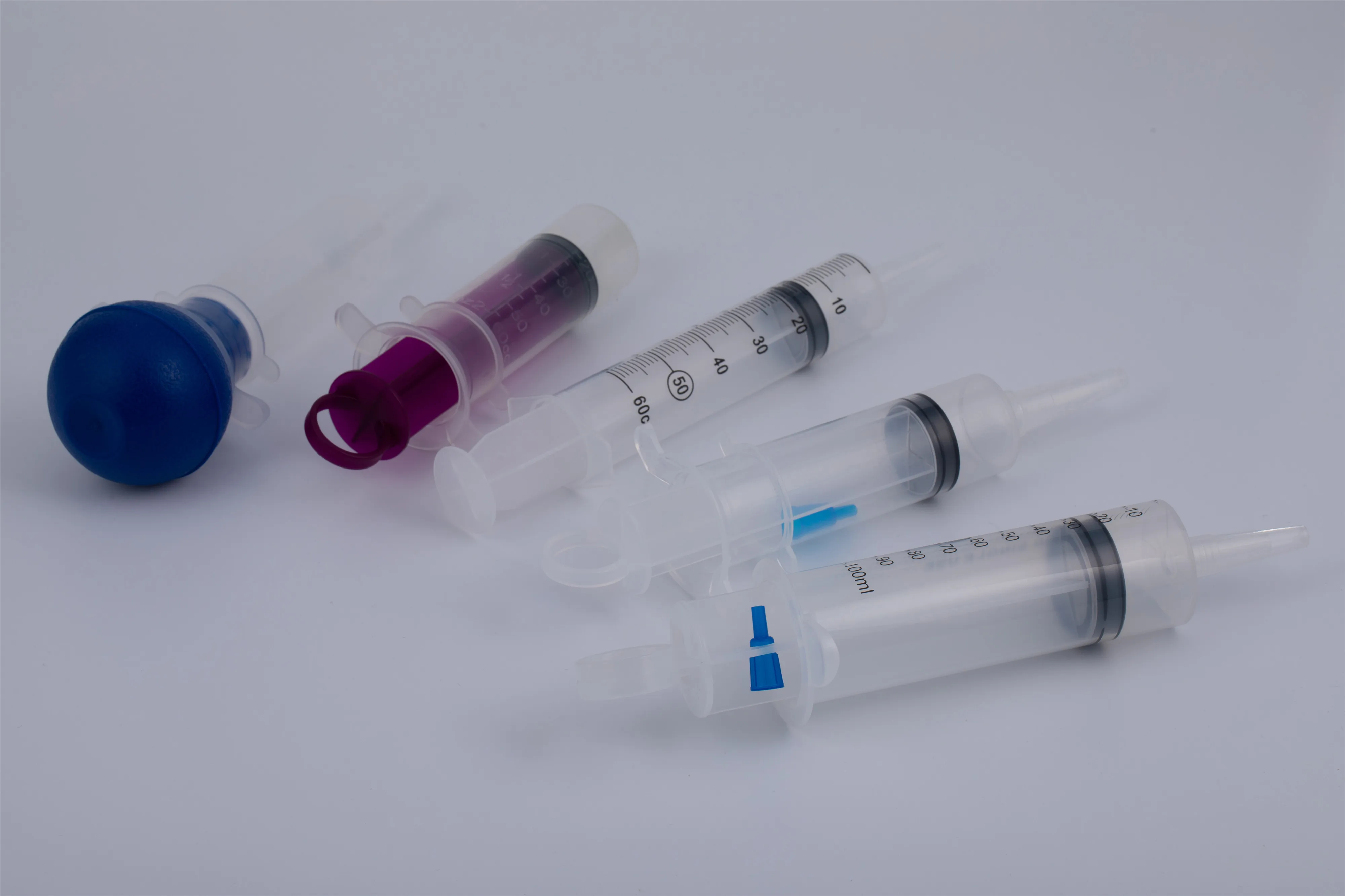 Medical Disposable Thumb Control Ring Syringe 60ml Enteral Irrigation ...