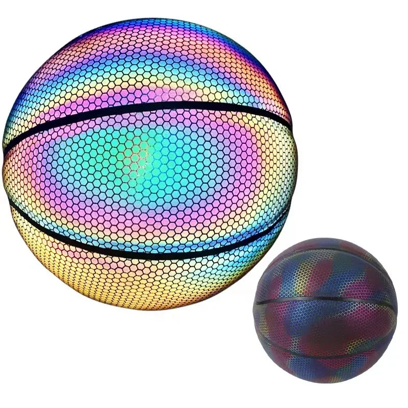 Luminous Basketball Custom Leather Basketball Silent Size 7 Basketball ...